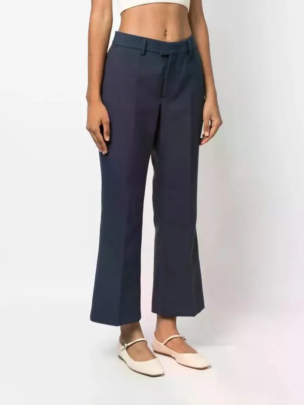 Closed Indigo Wide-leg Cropped Trousers