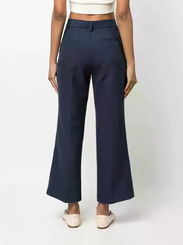 Closed Indigo Wide-leg Cropped Trousers