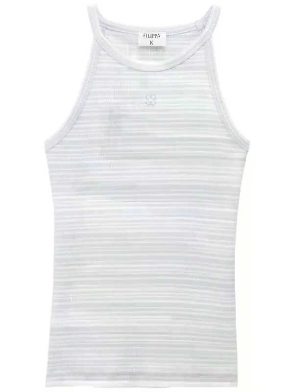 Filippa K Ribbed Halterneck Tank Top - Blue