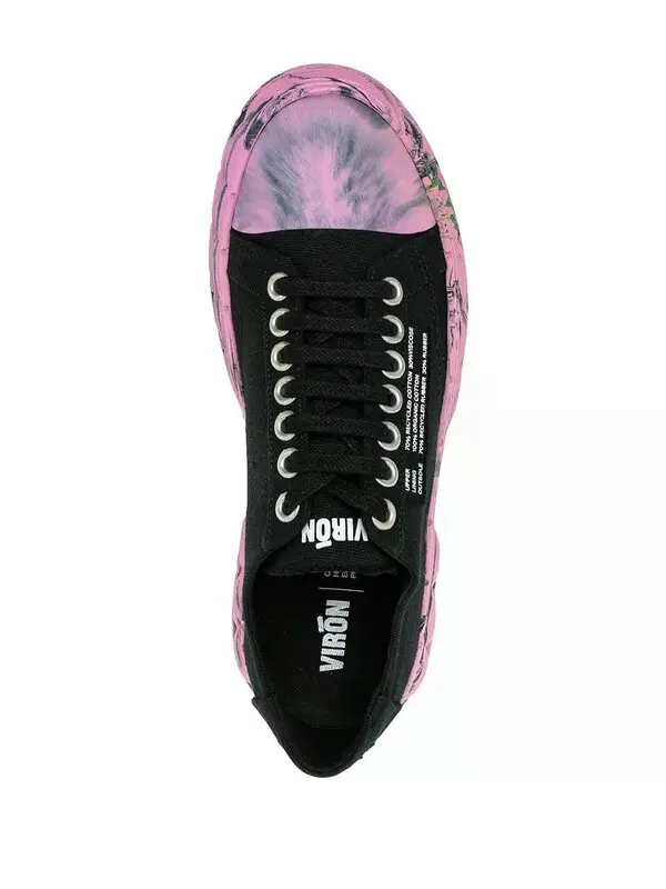 VIRON 1968 Marble Low-top Sneakers - Black
