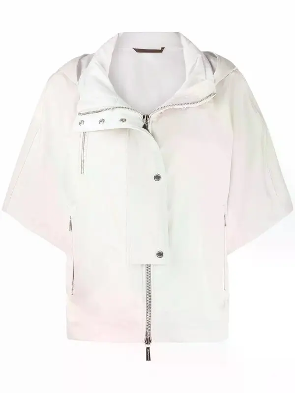 MOORER Lightweight Hooded Jacket - Neutrals