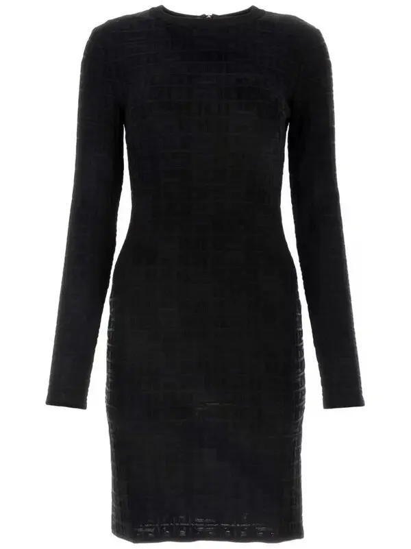 Givenchy 4g Jacquard Long-sleeved Dress