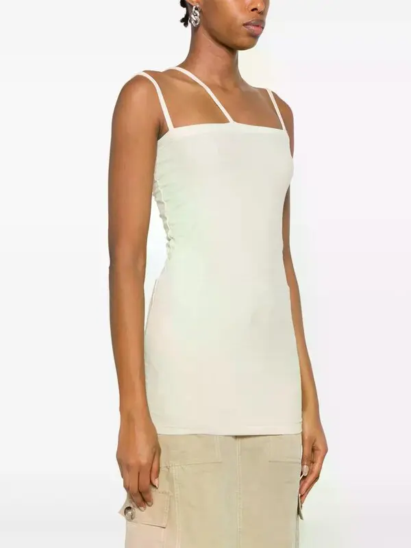 BASERANGE Nida Square-neck Top In Light Beige - Neutrals