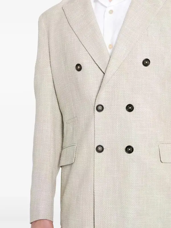 Eleventy Double-breasted Blazer - Grey