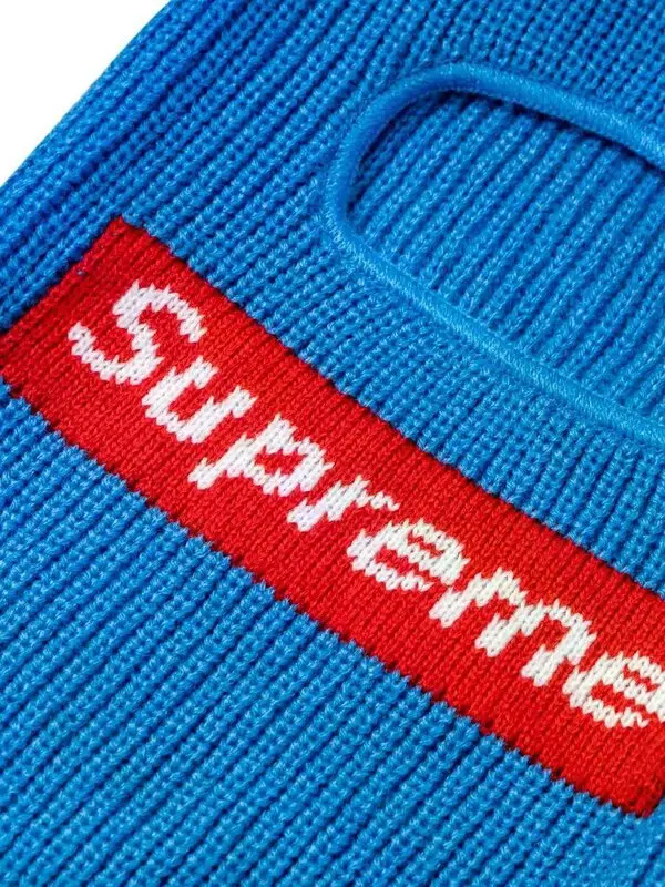 Supreme X New Era Box Logo Knitted Balaclava - Blue