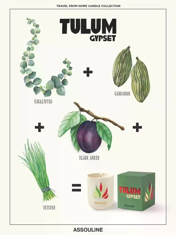 Assouline Tulum Gypset Travel From Home Candle