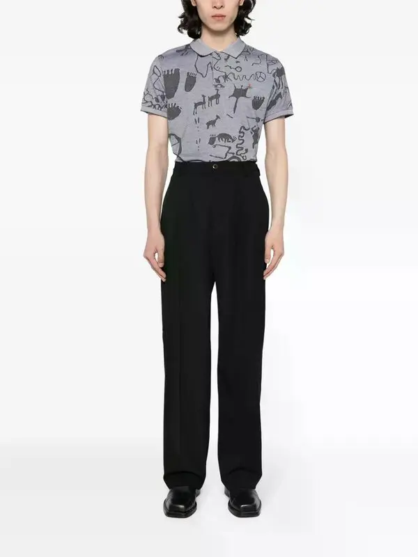 VIVIENNE WESTWOOD Graphic-print Polo Shirt