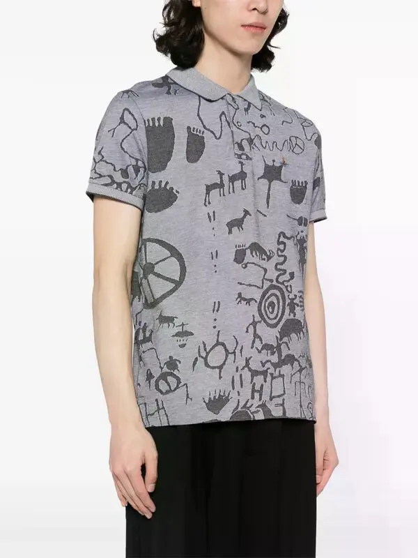 VIVIENNE WESTWOOD Graphic-print Polo Shirt