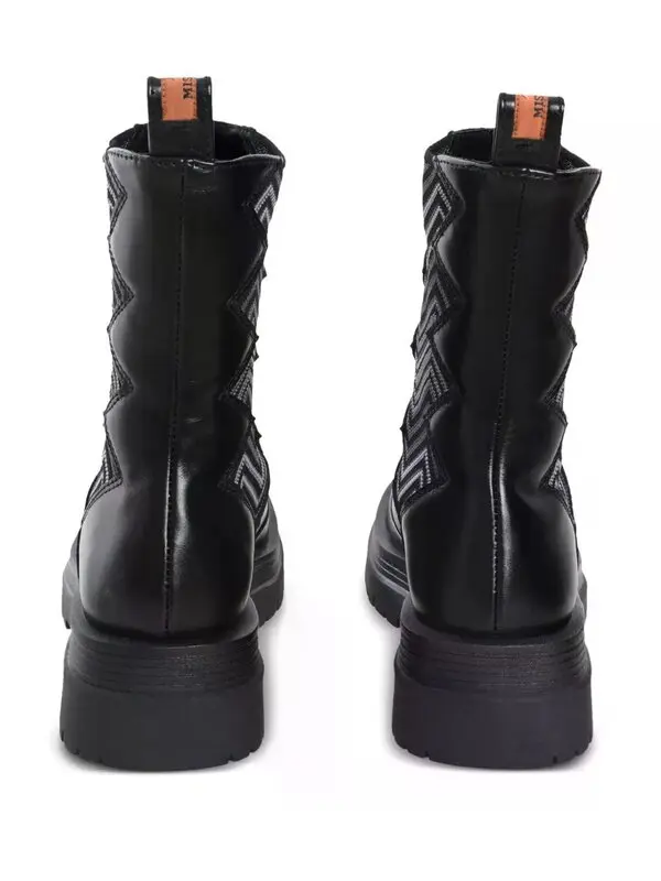 Missoni Embroidered Design Calf Leather Boots