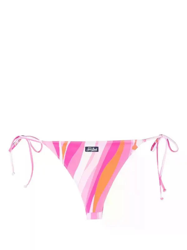 MC2 SAINT BARTH Abstract-print Side-tie Bikini Bottoms