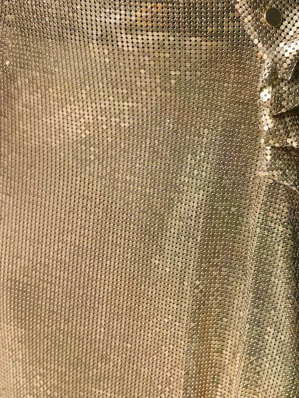 Rabanne Metallic Ruched Skirt