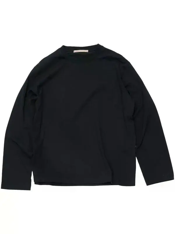 STOCKHOLM SURFBOARD CLUB Long Sleeve Crewneck T-shirt With Rear Logo Print