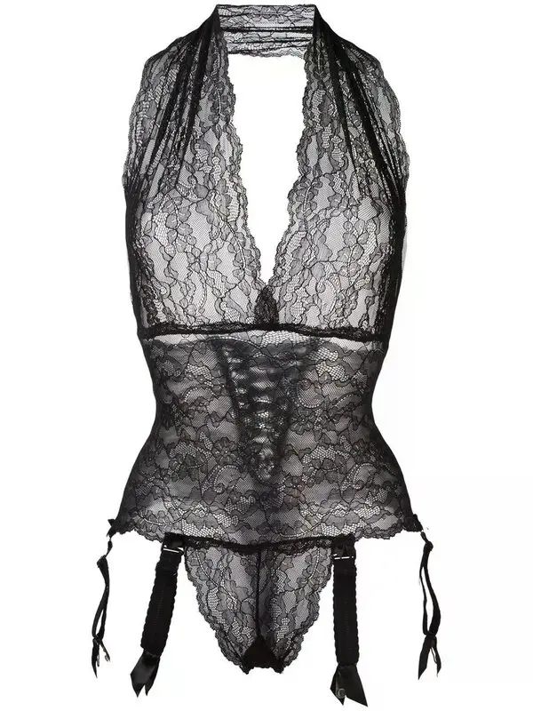 FOLIES BY RENAUD Lace Bodysuit