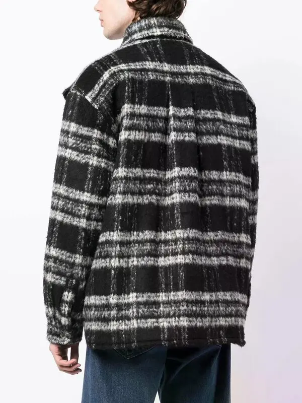 Y/project Textured Check Shirt Jacket