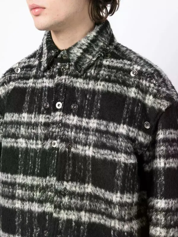 Y/project Textured Check Shirt Jacket