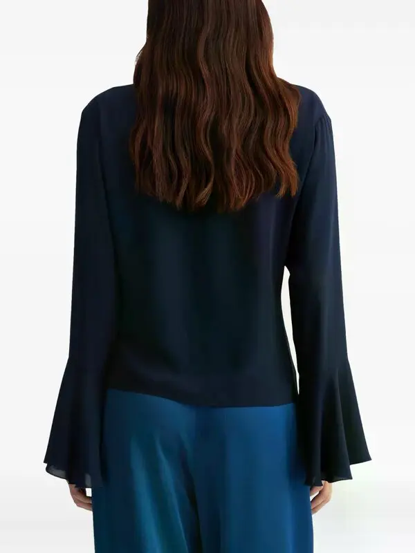 Liu Jo Georgette Cowl Neck Long Sleeve Blouse