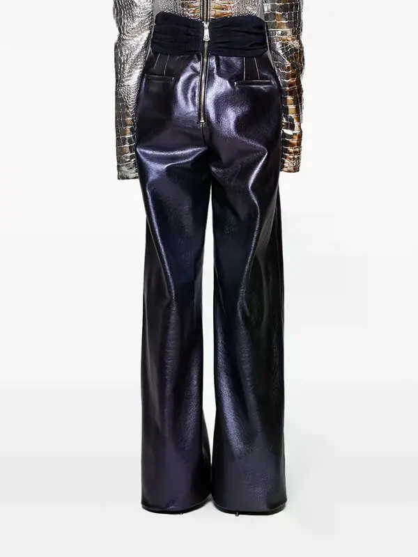 LAQUAN SMITH Panelled High-shine Trousers