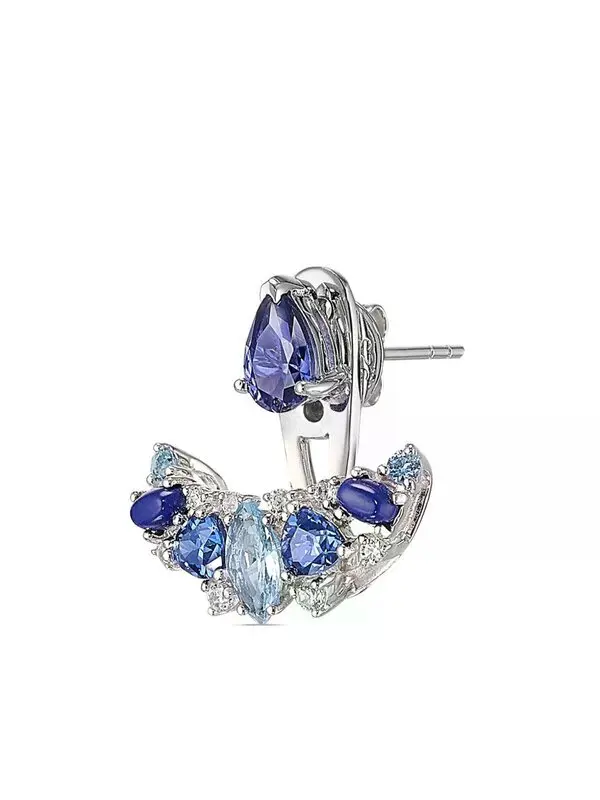 ANABELA CHAN 18kt White Gold Twinkle Ear-jacket Earrings