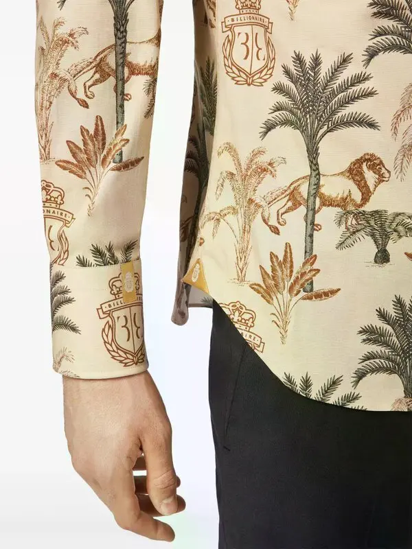 BILLIONAIRE Graphic-print Cotton Shirt