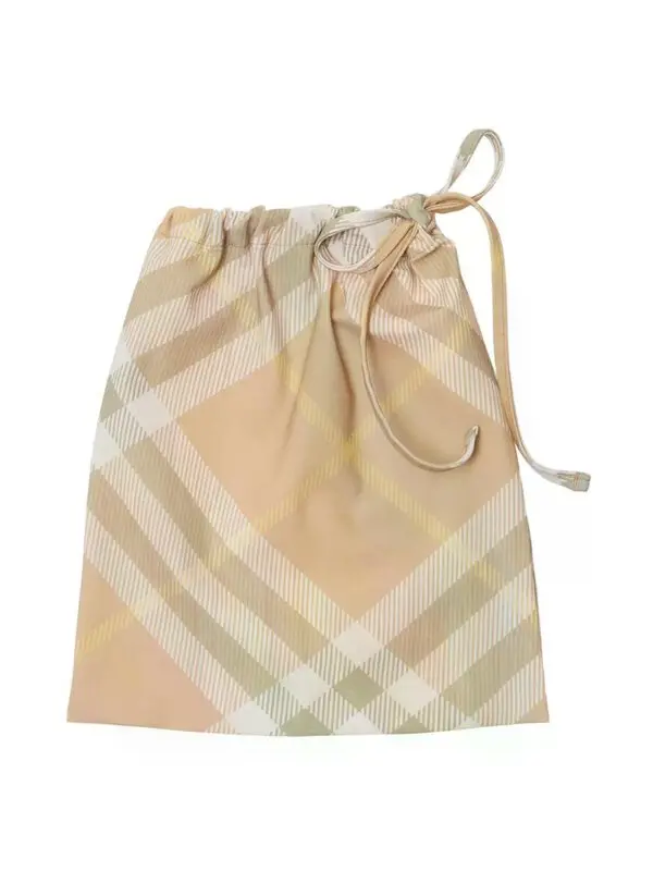 Burberry Checked Triangle Bikini Top - Neutrals