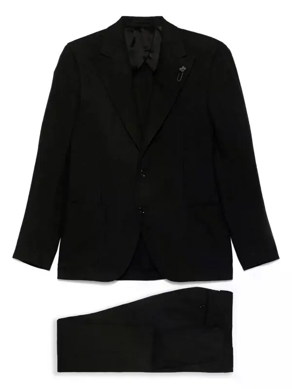 LARDINI Brooch-detail Suit