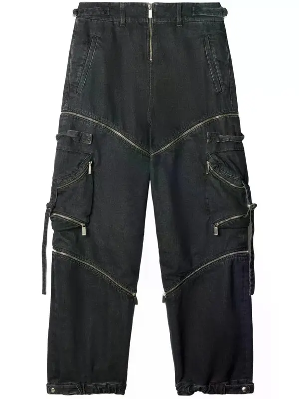 Off-White Zip Denim Cargo Pants