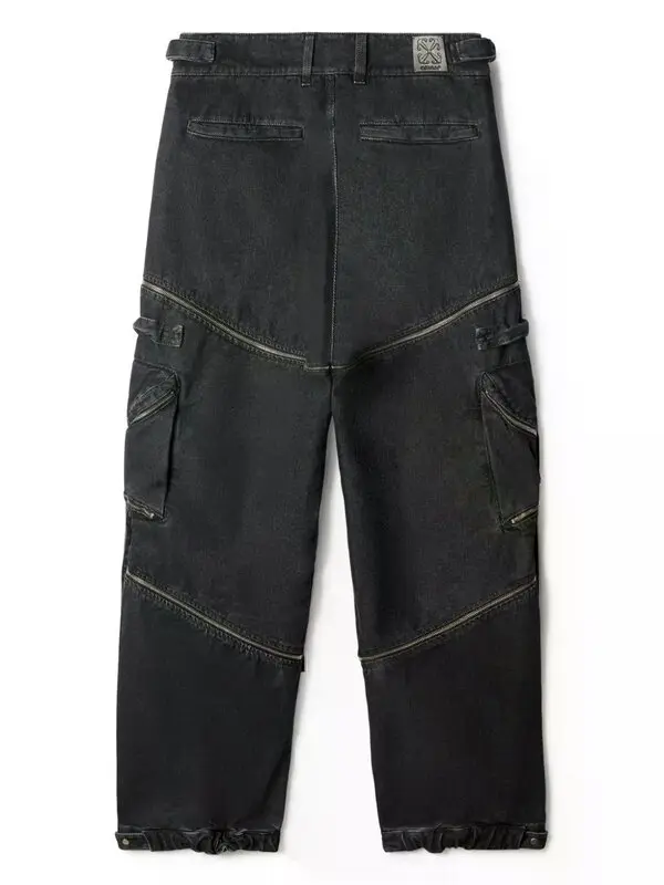 Off-White Zip Denim Cargo Pants