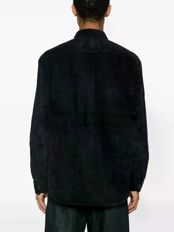 Tommy Hilfiger Rubberised-logo Corduroy Overshirt