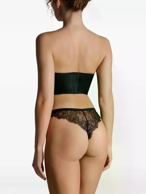 MAISON CLOSE Lace-detail Bustier Bra