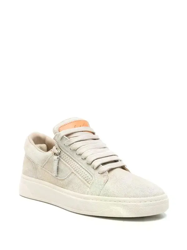 GIUSEPPE ZANOTTI Suede Sneakers - Neutrals