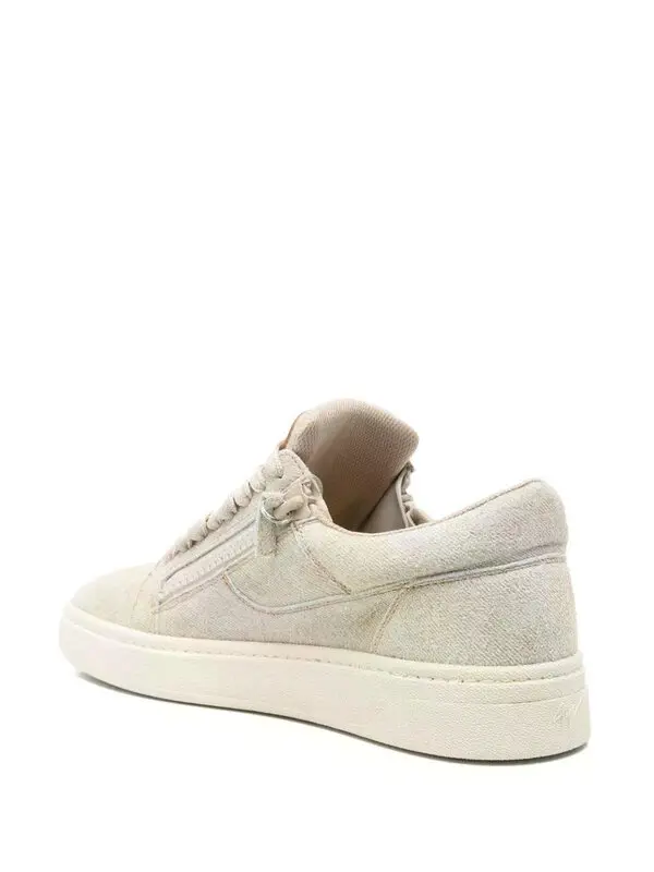 GIUSEPPE ZANOTTI Suede Sneakers - Neutrals