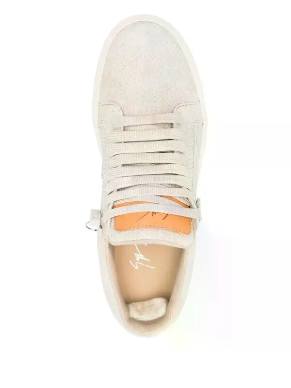 GIUSEPPE ZANOTTI Suede Sneakers - Neutrals