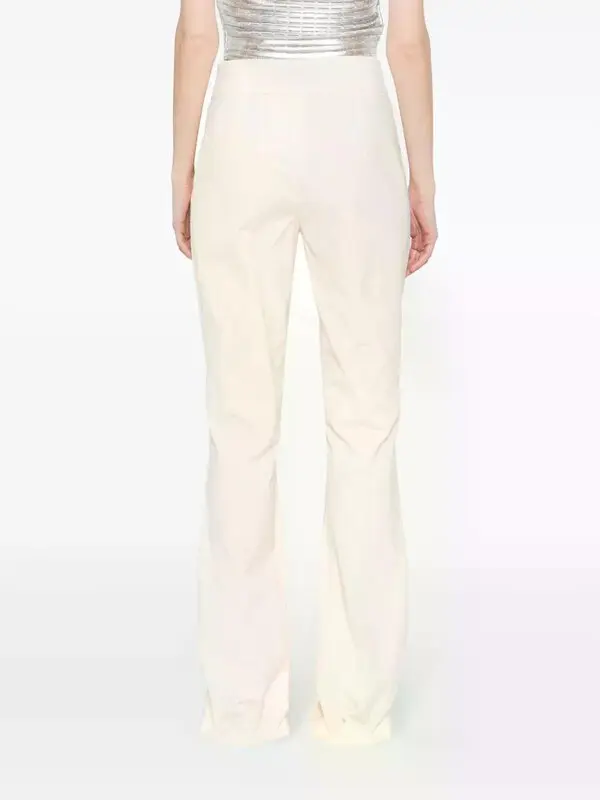 GENNY Crinkled Finish Flared Trousers