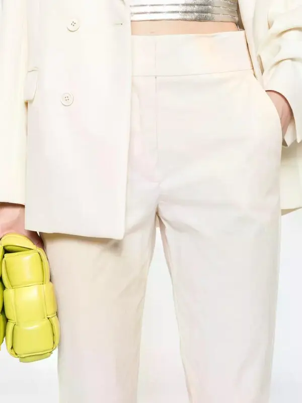 GENNY Crinkled Finish Flared Trousers