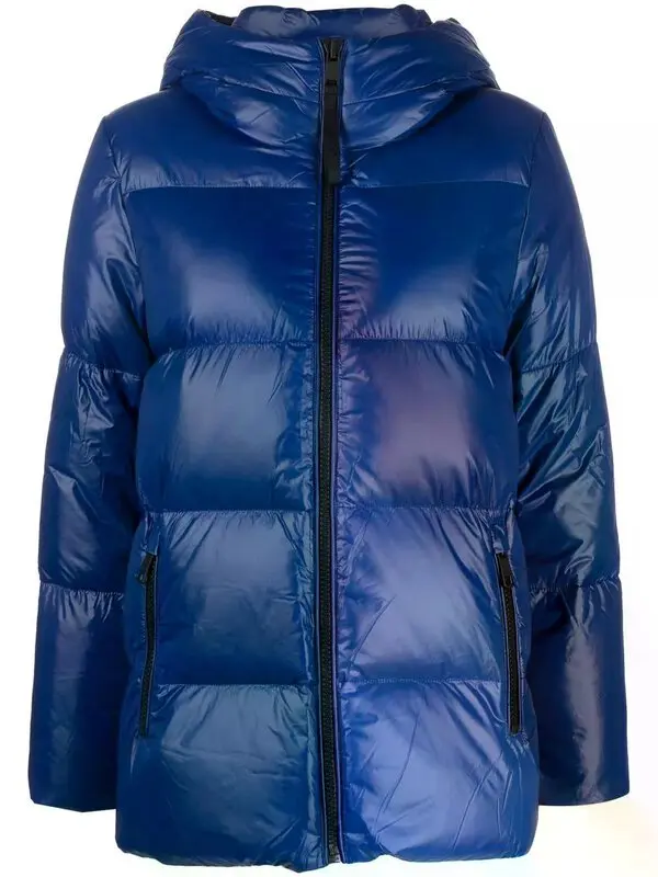Tommy Hilfiger Logo-hood Padded Jacket - Blue