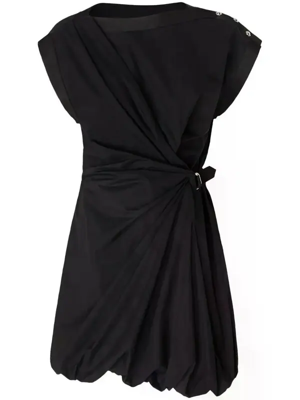 Pinko Ruched Short Dress - Black