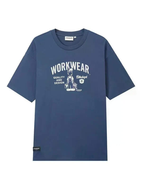 CHOCOOLATE Graphic-print T-shirt - Blue