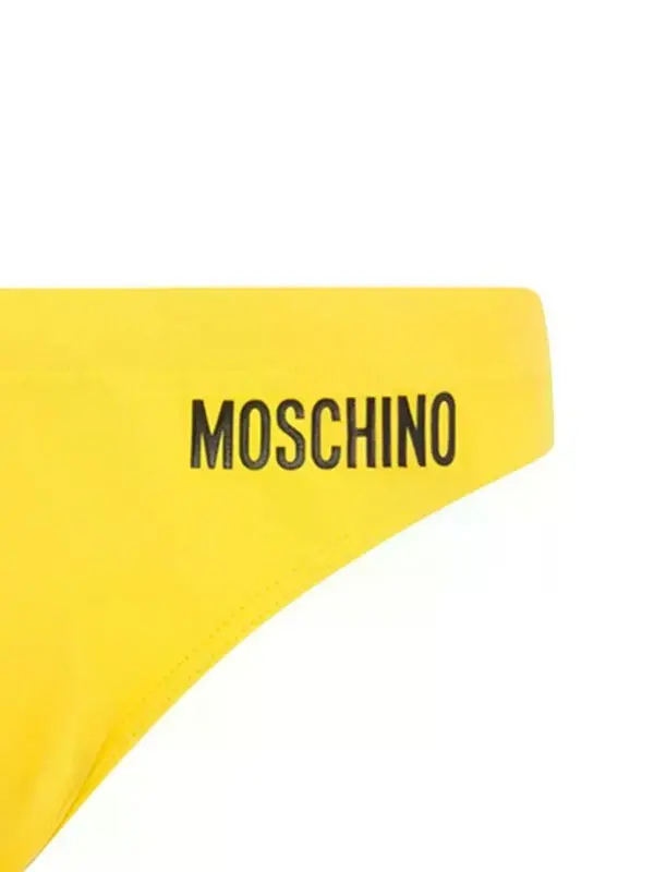 Moschino X Smiley® Logo-print Swim Briefs - Yellow