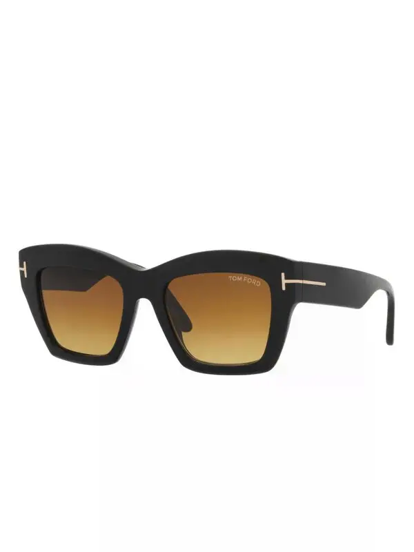 TOM FORD Luna Oversize-frame Sunglasses - Black
