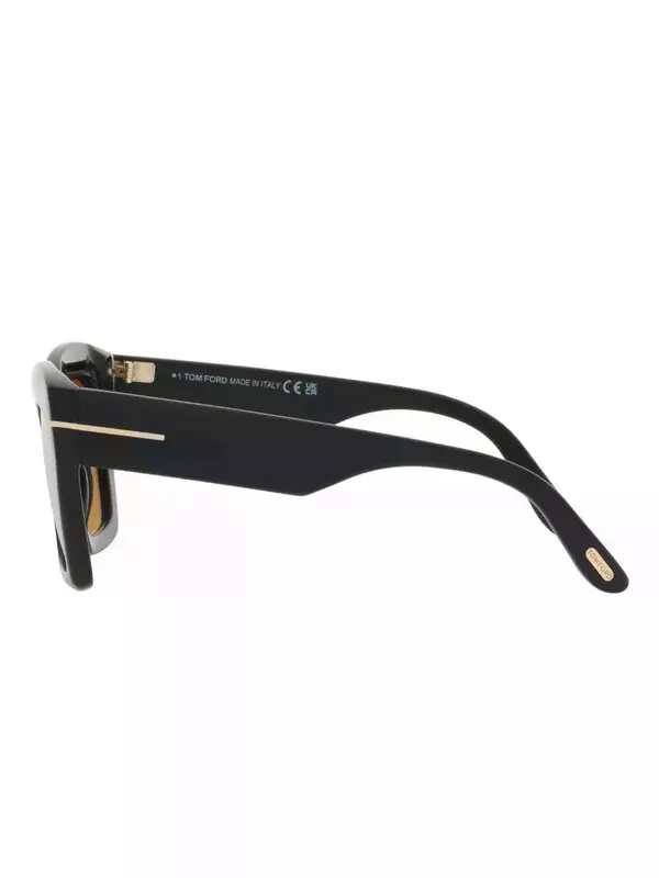 TOM FORD Luna Oversize-frame Sunglasses - Black