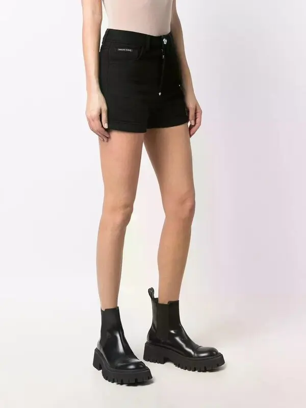 Philipp Plein Cotton Slim-cut Hot Shorts
