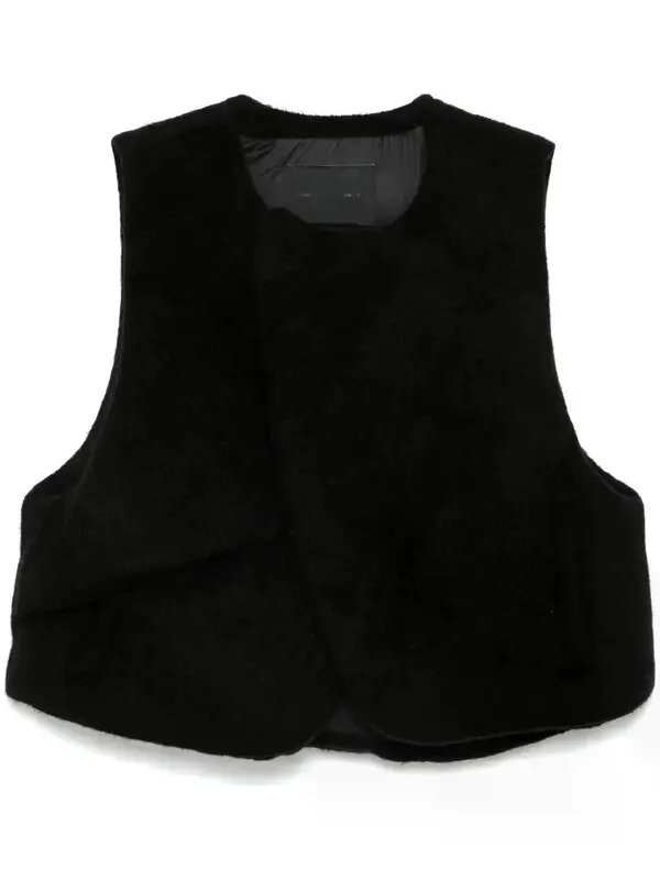 HELIOT EMIL Felted Gilet - Black