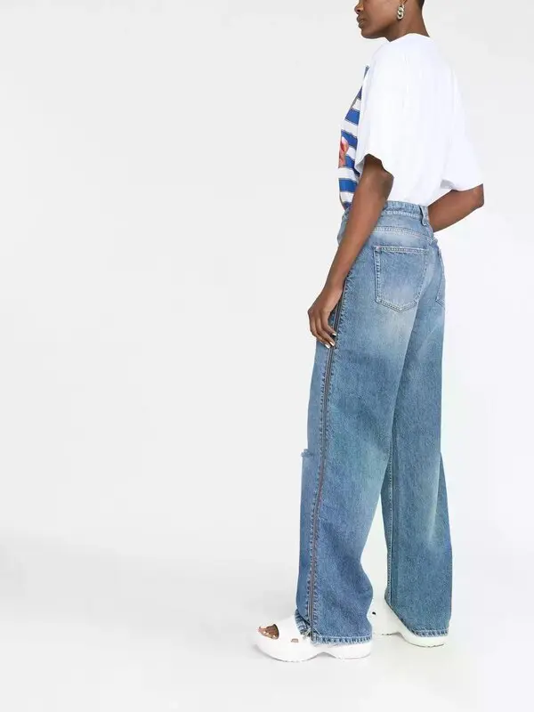 Stella McCartney Zip-detail Straight-leg Jeans