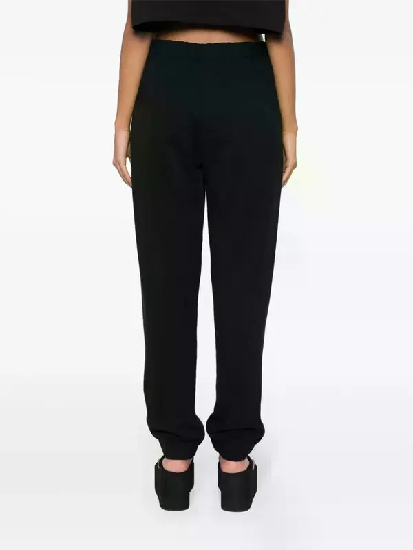 CHIARA FERRAGNI Embroidered Logo Cotton Jersey Track Pants