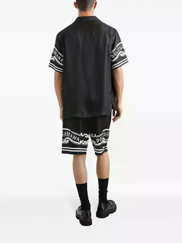 Dolce & Gabbana Logo Print Bermuda Shorts