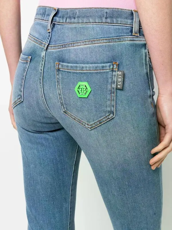 Philipp Plein Mid-rise Slim-cut Jeans