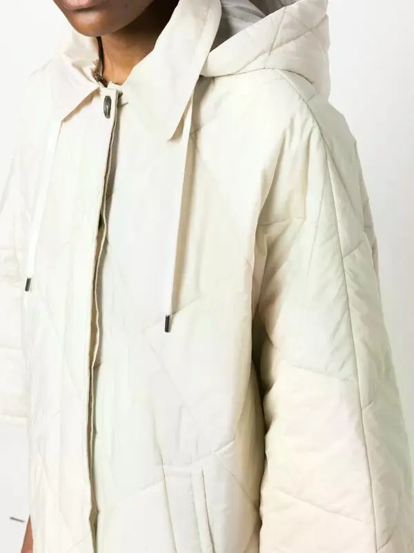 Brunello Cucinelli Quilted Drawstring Hood Coat