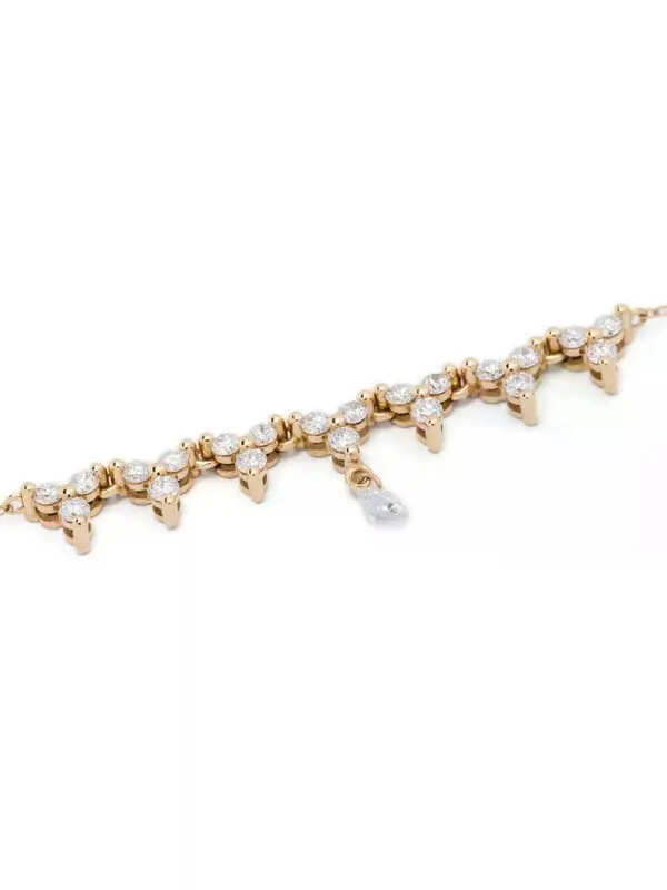PERSEE 18kt Gold Triangle Diamond Tennis Necklace