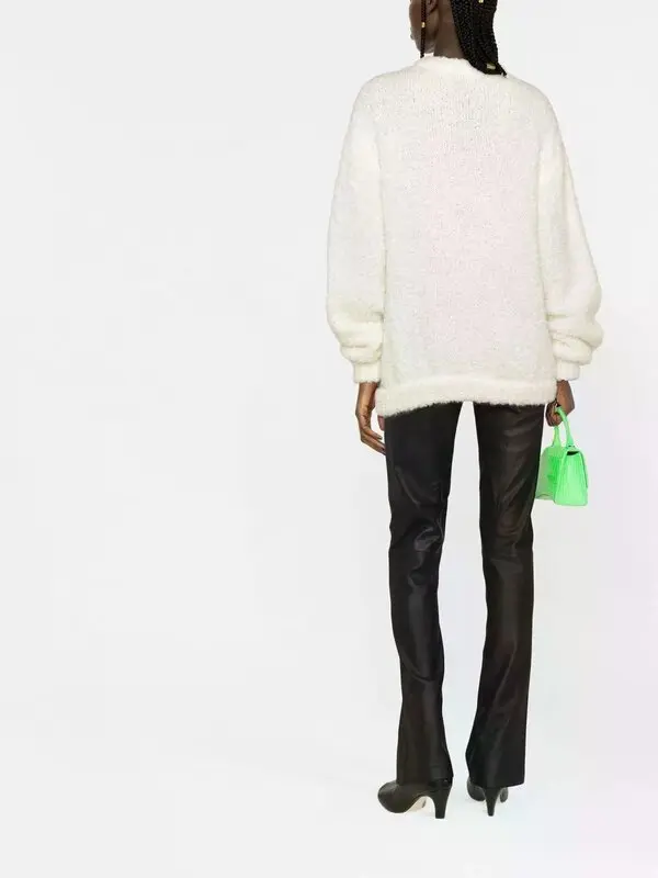 Philipp Plein Skull & Bones Knitted Jumper - Neutrals