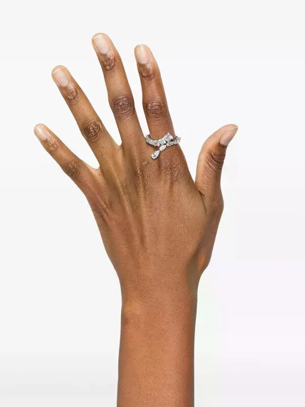 SWAROVSKI Matrix Asymmetric Crystal Ring - Silver